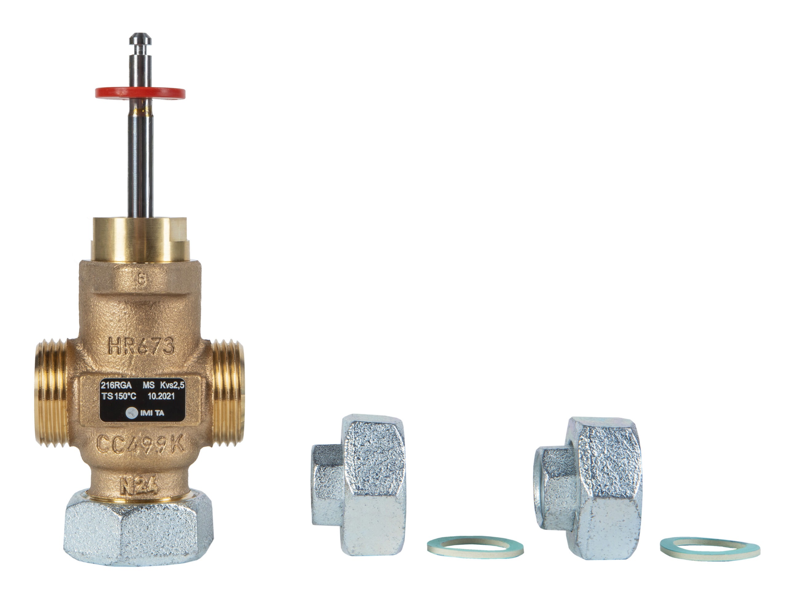 TA control valve two-way DN32 Kvs16 PN16 bronze | LAFIPA
